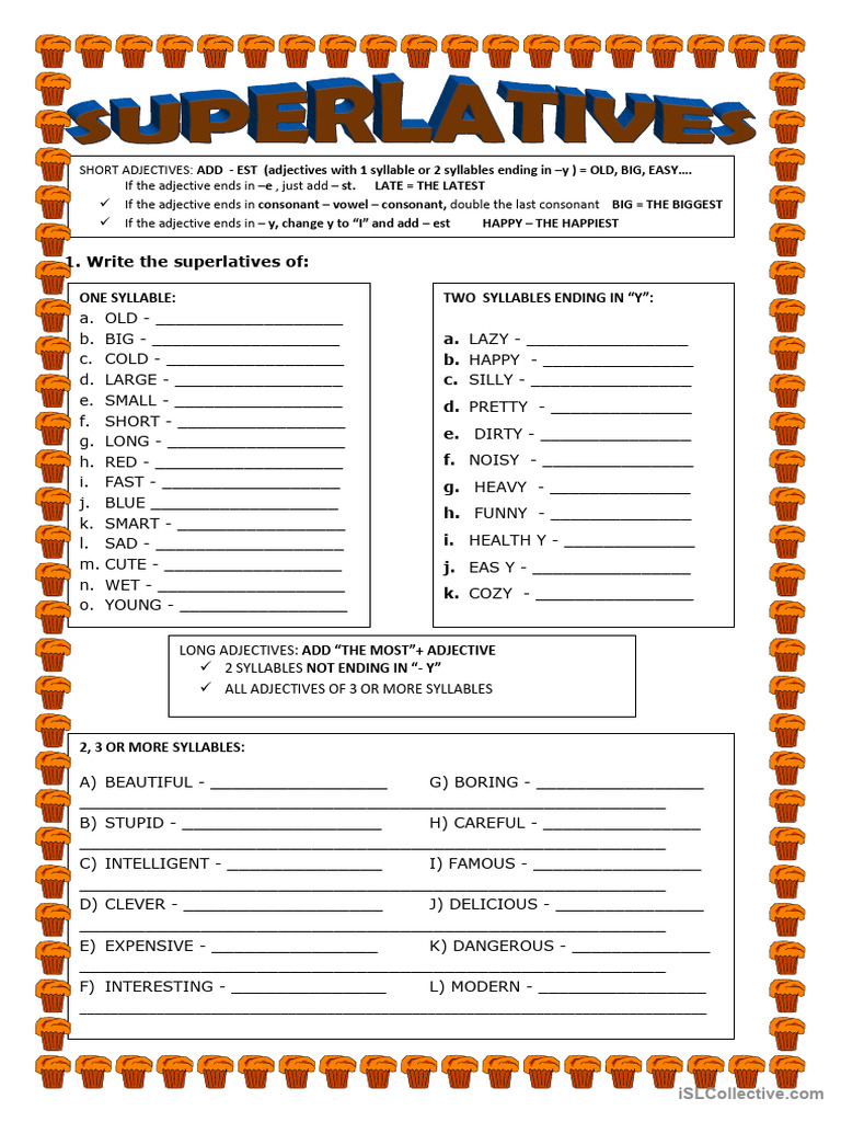 SUPERLATIVES | PDF | Linguistics | Languages