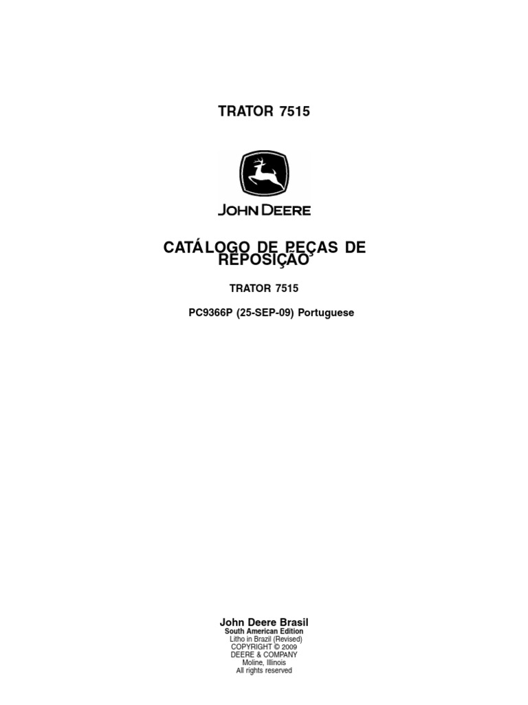 7515 Trator | PDF | Engenharia Mecânica | Equipamento