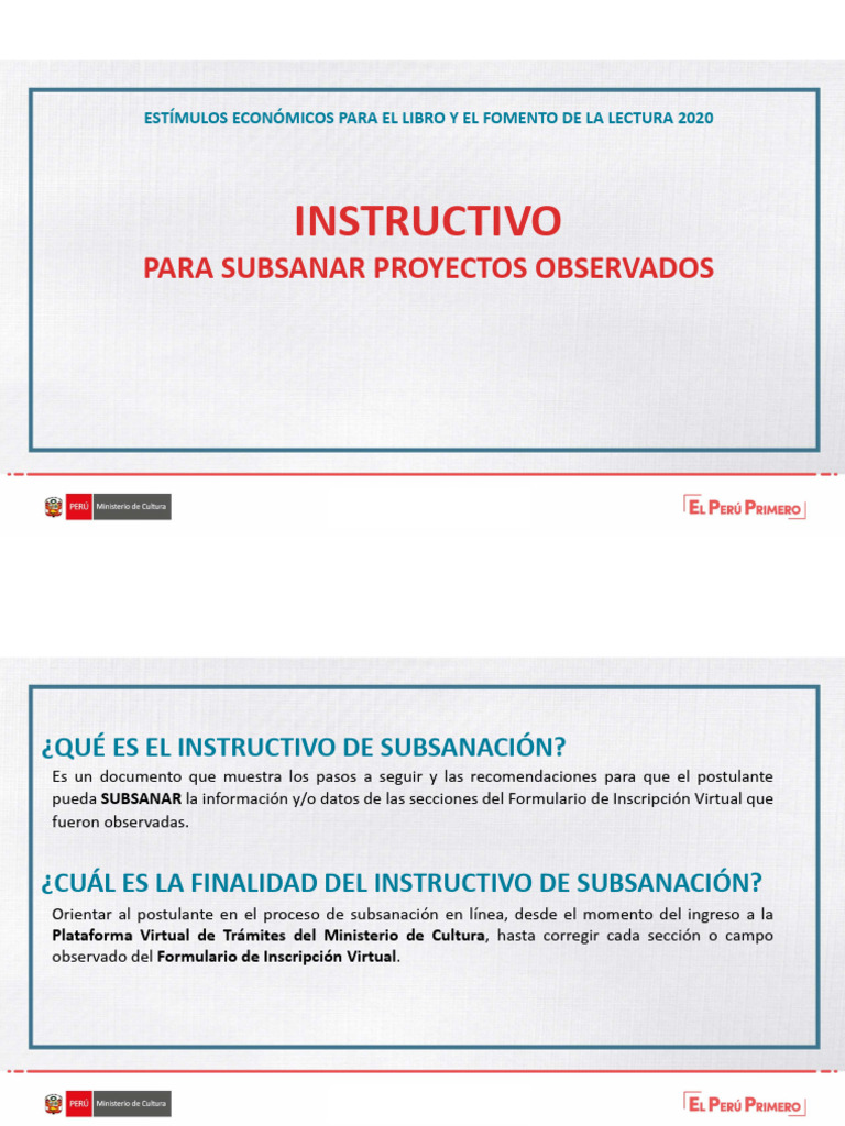 Guía para Subsanar Proyectos Observados | PDF | Contraseña | Documento de identidad