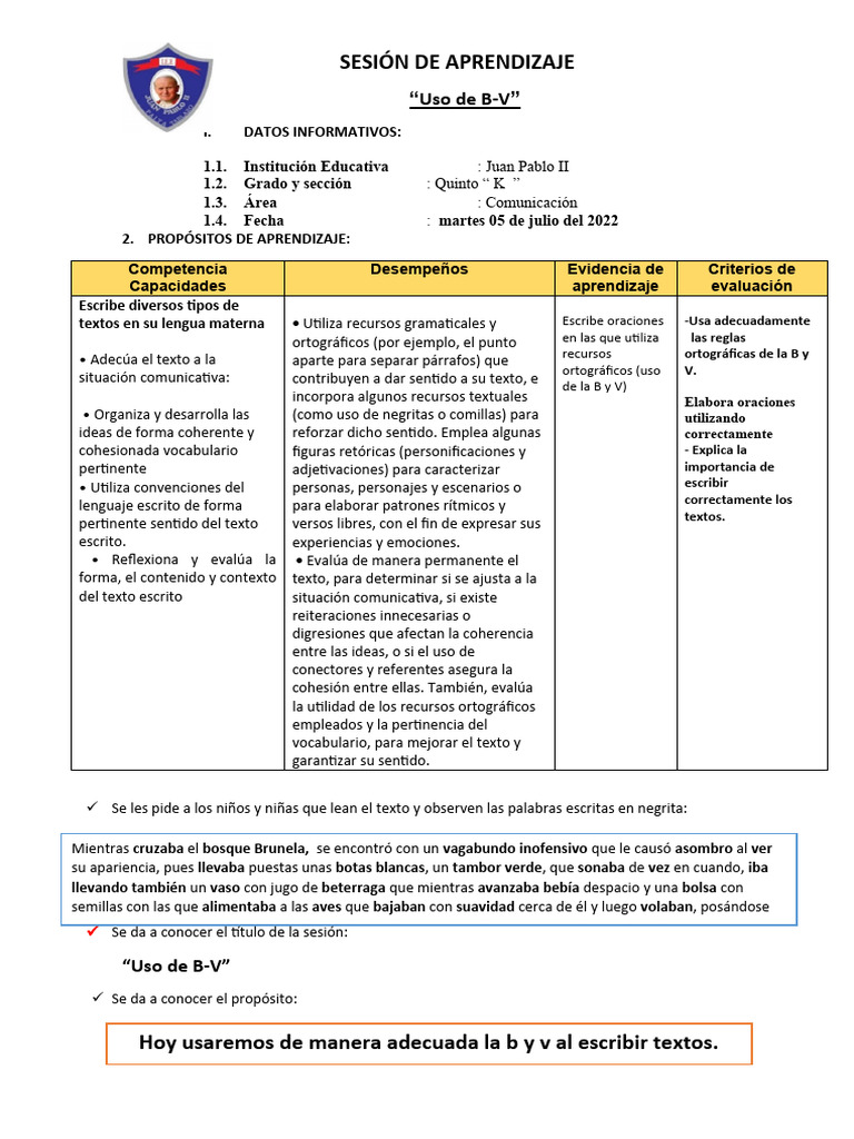 Sesión de Aprendizaje de Comunicacion (Martes 05 de Julio) | PDF ... Sesión de Aprendizaje de Comunicacion (Martes 05 de Julio) | PDF ...