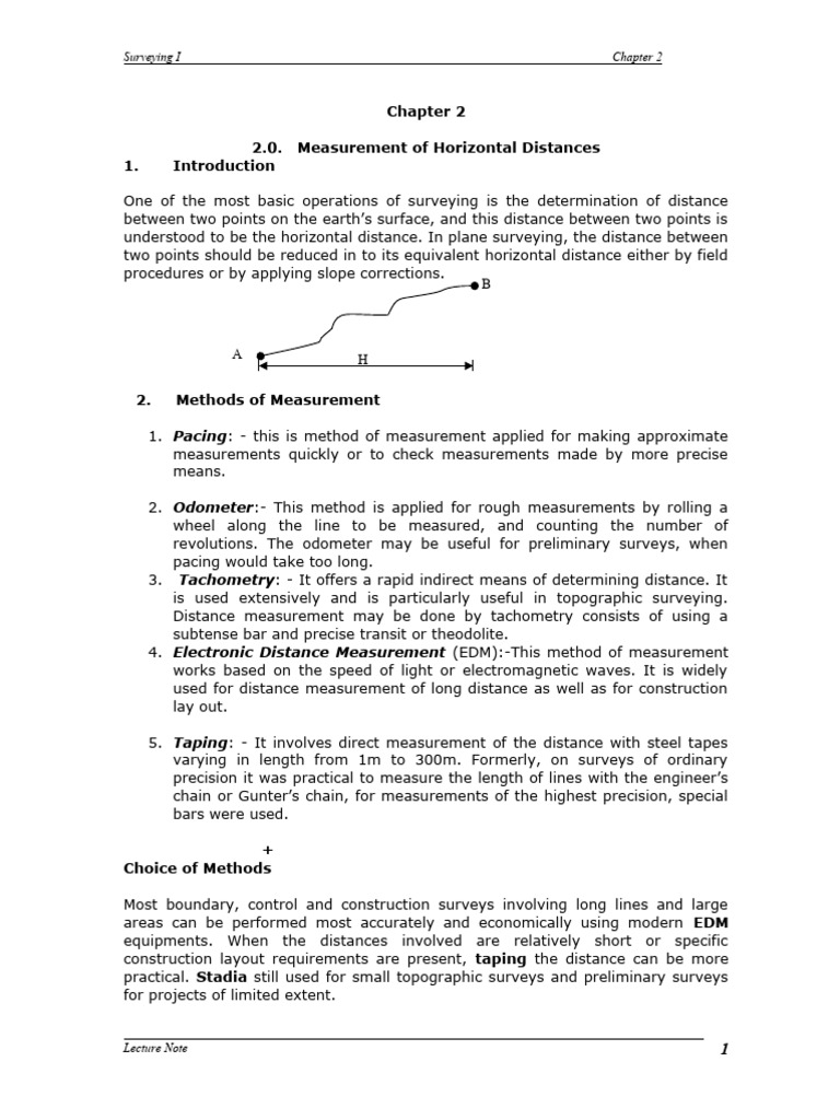 Chapter 2, Linear | Download Free PDF | Surveying | Metrology