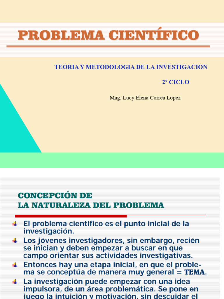 Problema Cientifico | PDF