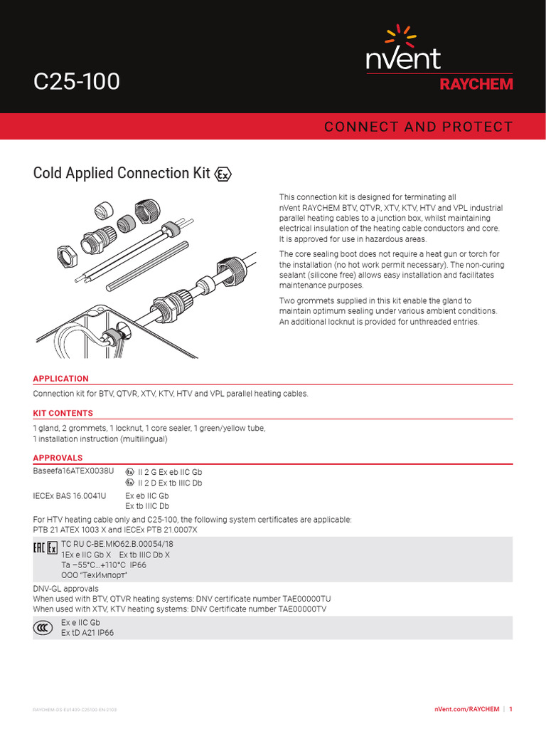 Raychem Ds Eu1409 c25100 en | PDF