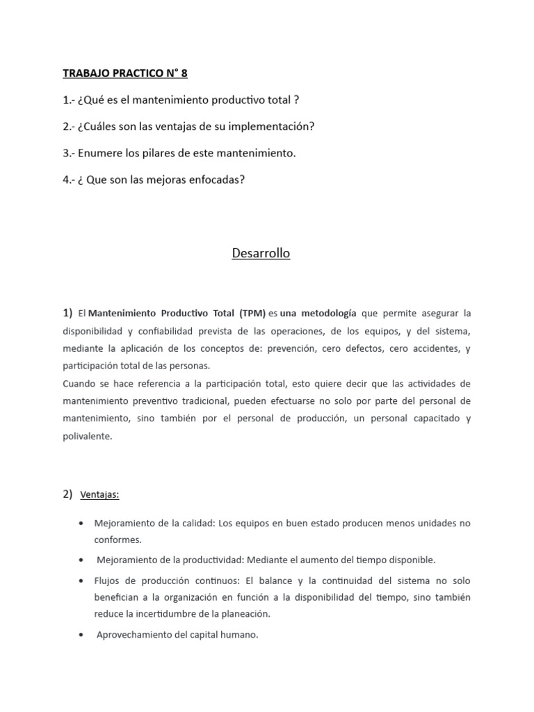 Trabajo Practico #8 Mre Toranzo Fabricio | PDF | Economias