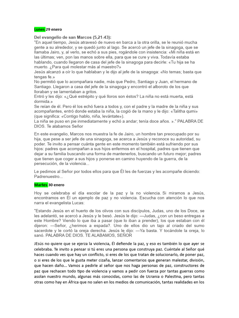 29 Ene-2feb | Descargar gratis PDF | Jesús | María, madre de Jesús