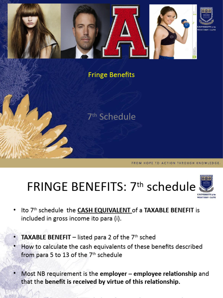TAX 327 Fringe Benefits PART 1 - 2021 | PDF | Employee Benefits | Employment