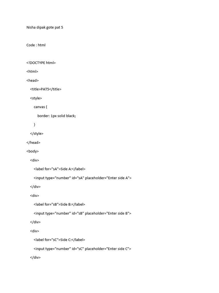 Nisha Dipak Gote Pat 5 | PDF | Computer Programming