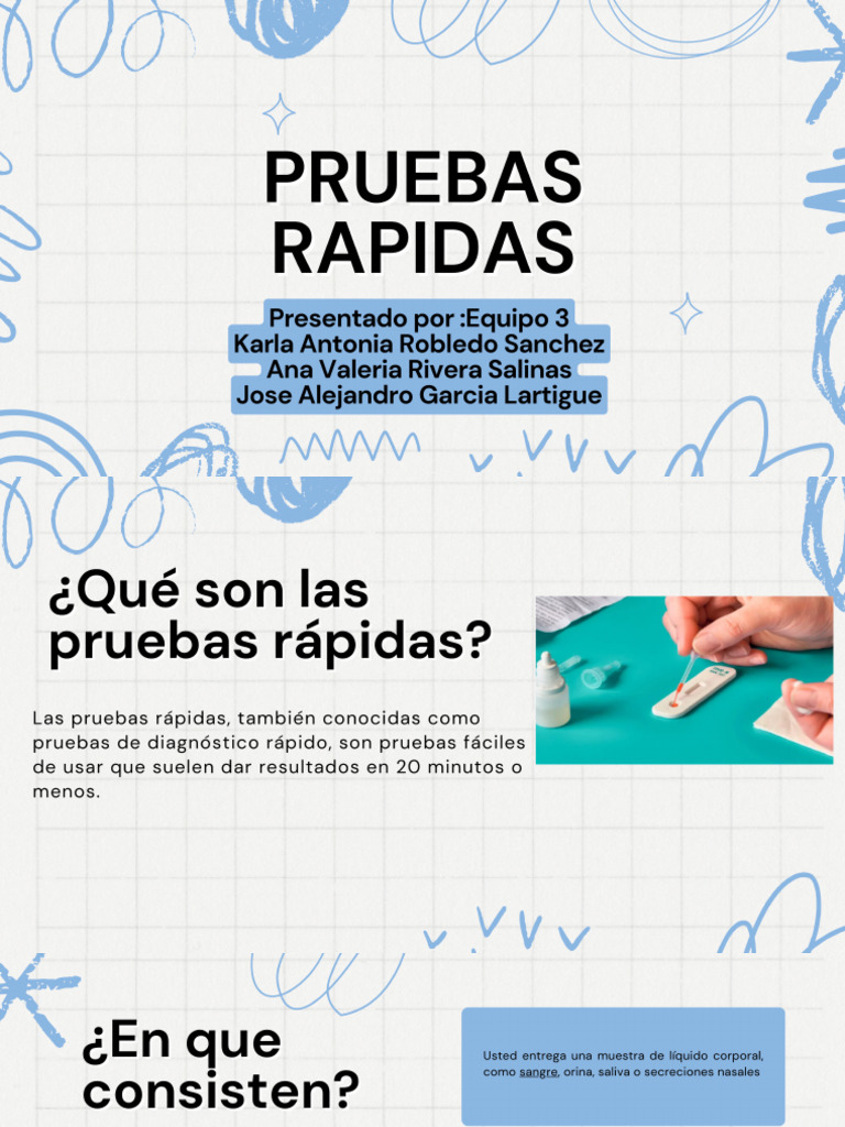 Clase 2 Pruebas Rápidas | PDF