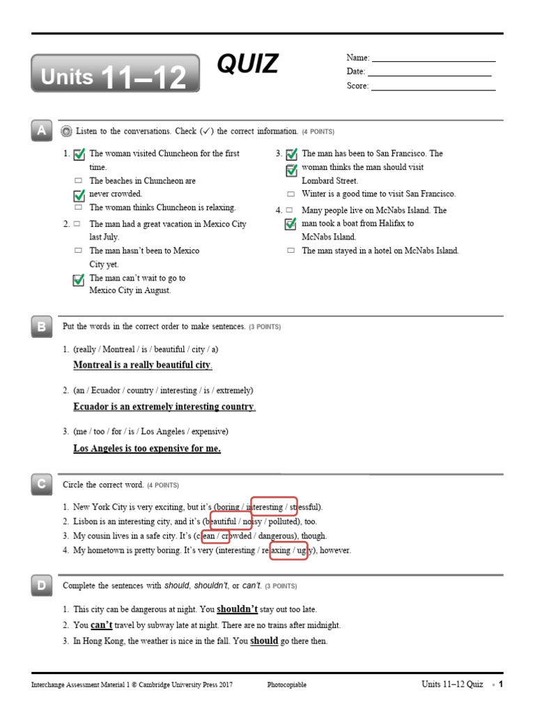 IC5 L1 WQ U11to12 | PDF