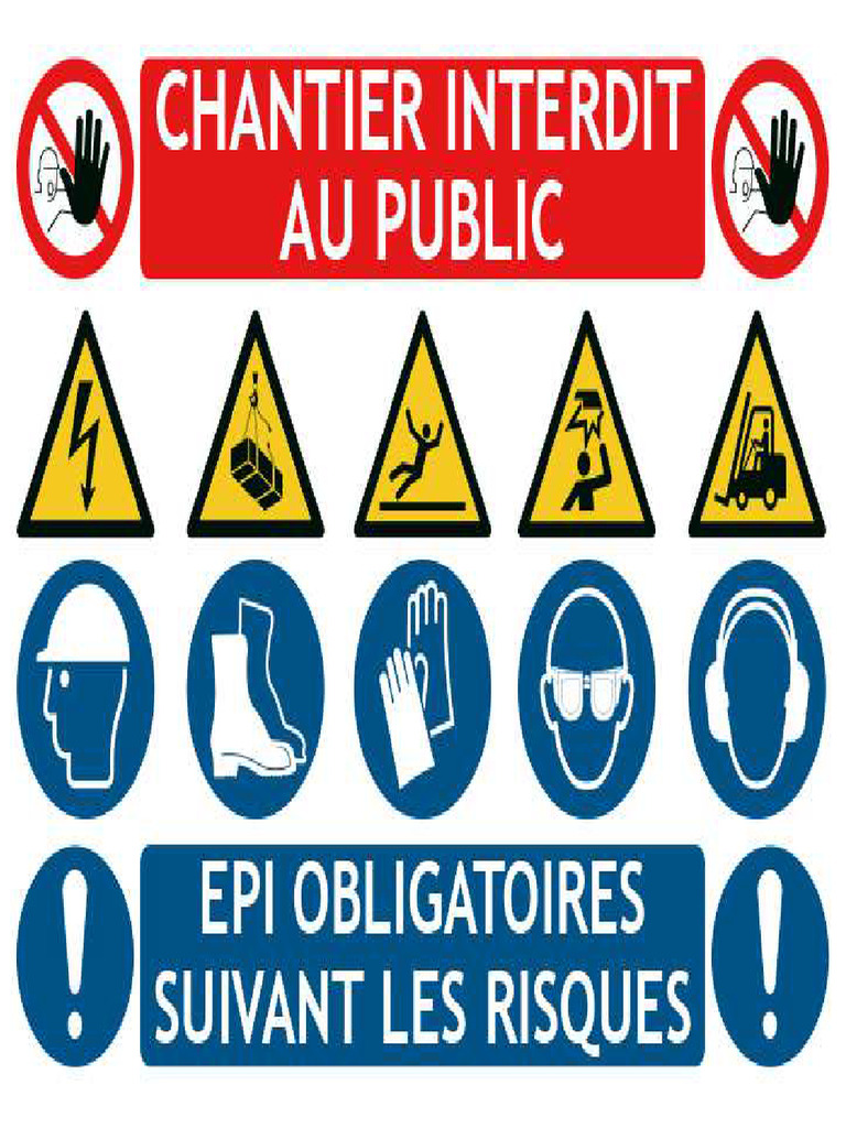 A3 Panneaux Acces Interdits Aux Publics | PDF
