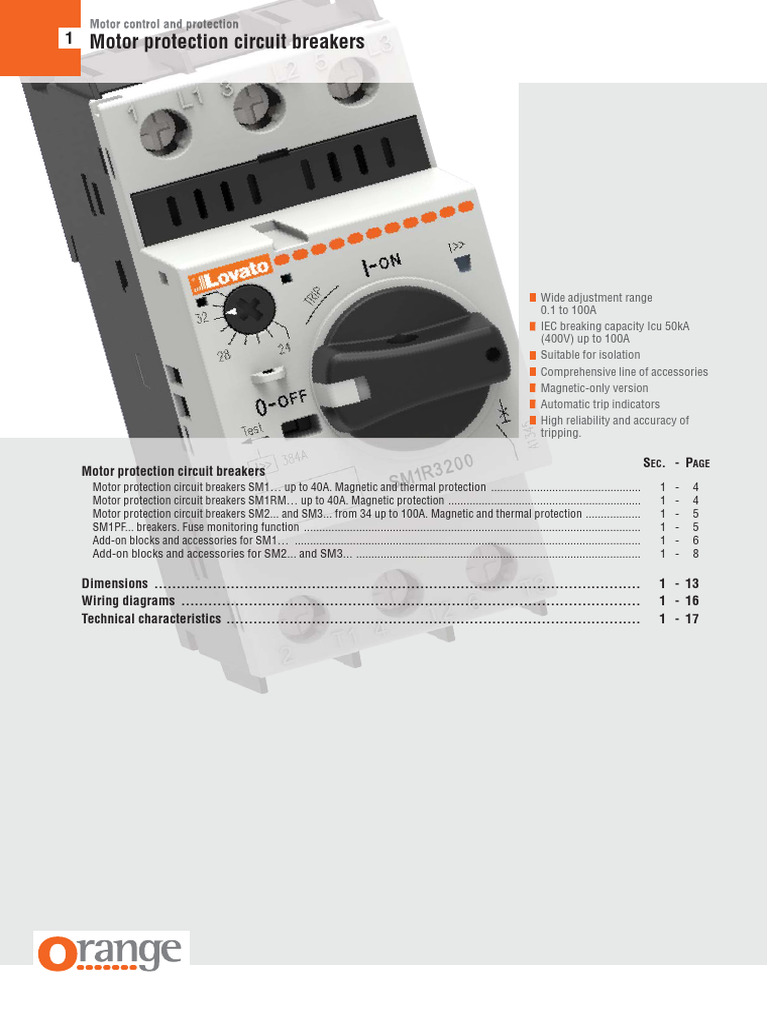 01 - Motor Protection Circuit Breakers - 01 - 18 | PDF | Fuse ...