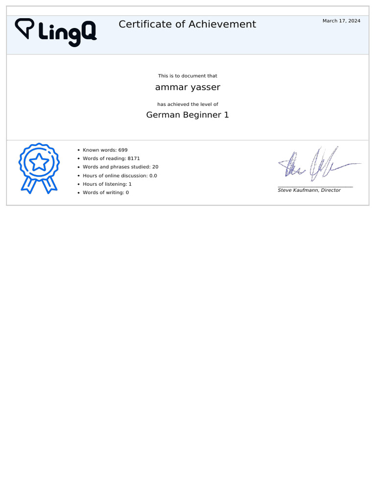 Certificate | PDF