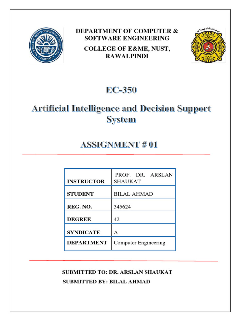 Bilal Ahmad Ai & DSS Assign # 01 | PDF | Graph Theory | Applied Mathematics
