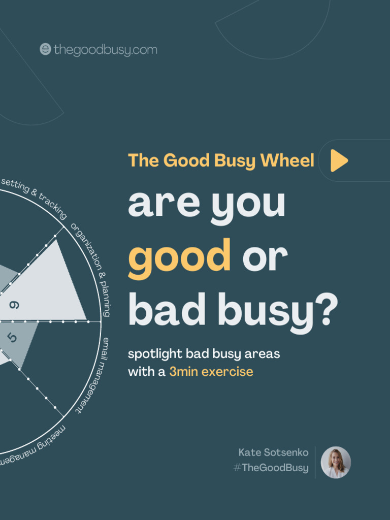 The Good Busy Wheel - Try A 3-Min Exercise | PDF