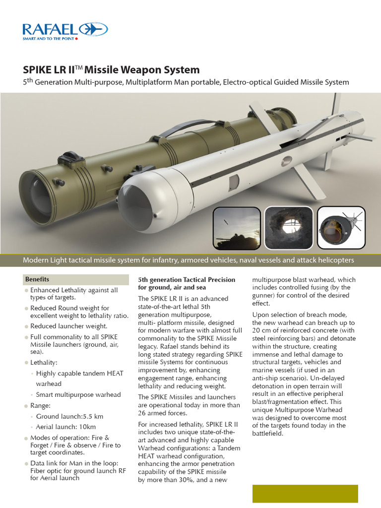 Rafael Spike LR2 | PDF | Warfare | Missile Types
