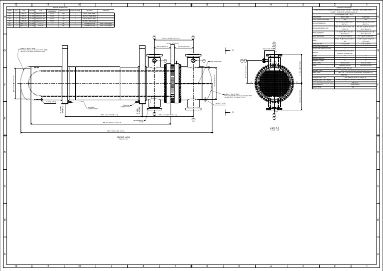General Drawing Exchanger N°3 | PDF | Mechanical Engineering | Chemical ...