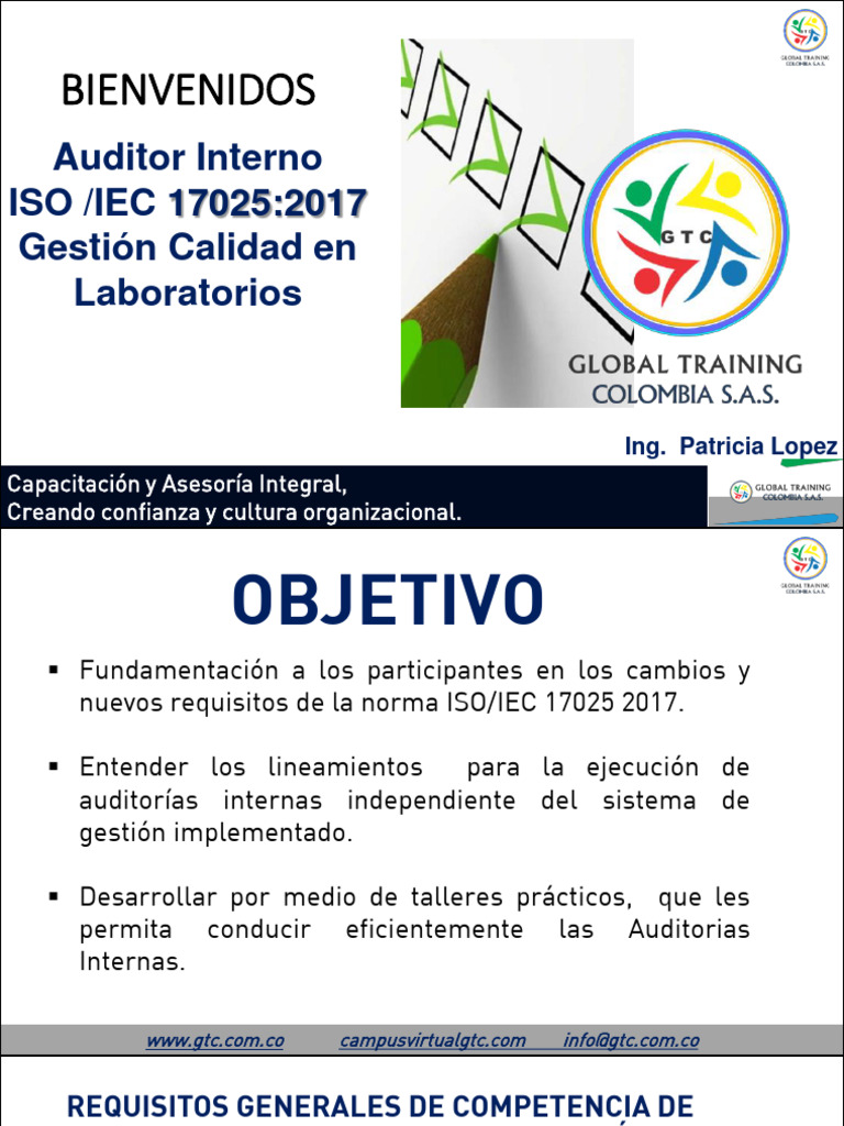 PRESENTACION 17025 Parte 1 (Al Capitulo 7) | PDF | Calibración | Laboratorios