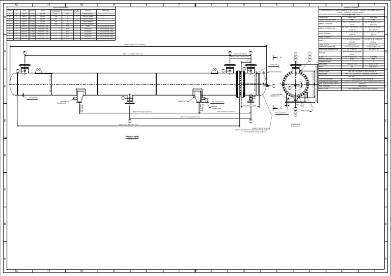 General Drawing Exchanger N°2 | PDF | Gases | Mechanical Engineering