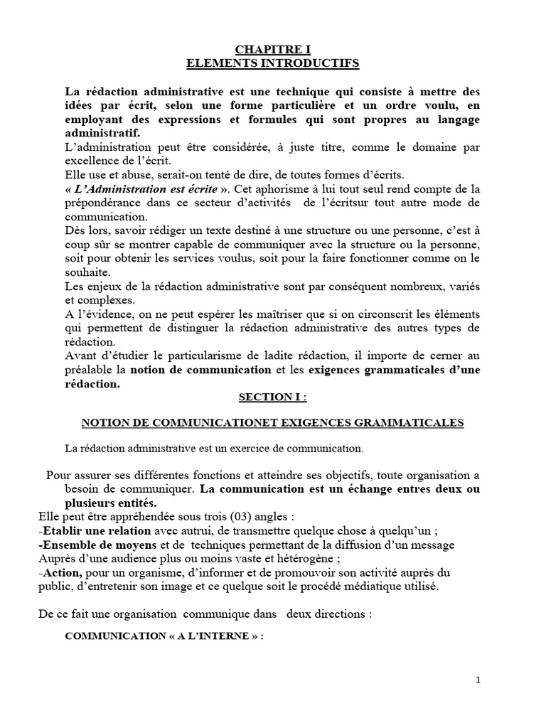 Guide de la rédaction administrative | PDF | la communication | Phrase