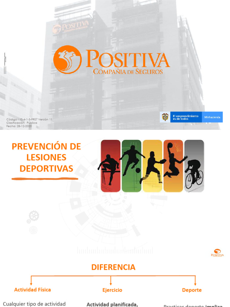 Prevencion de Lesiones Deportivas 2023 Olimpiadas | PDF | Deshidración