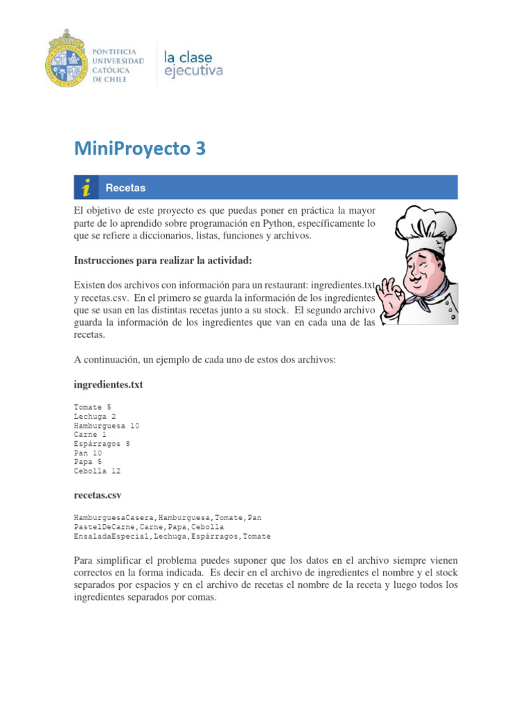 Miniproyecto | PDF | Hamburguesas | Panes