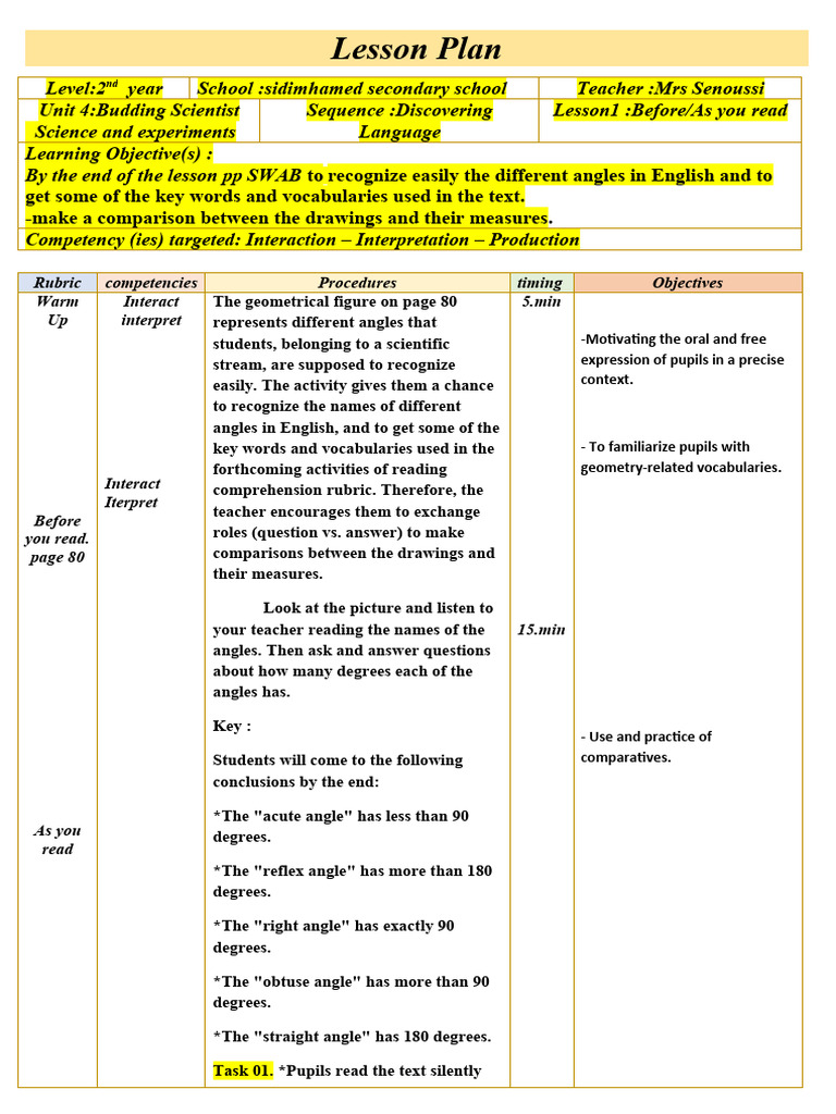2nd.y.unit4.buddings Scientist.L2 | PDF | Verb | Vocabulary