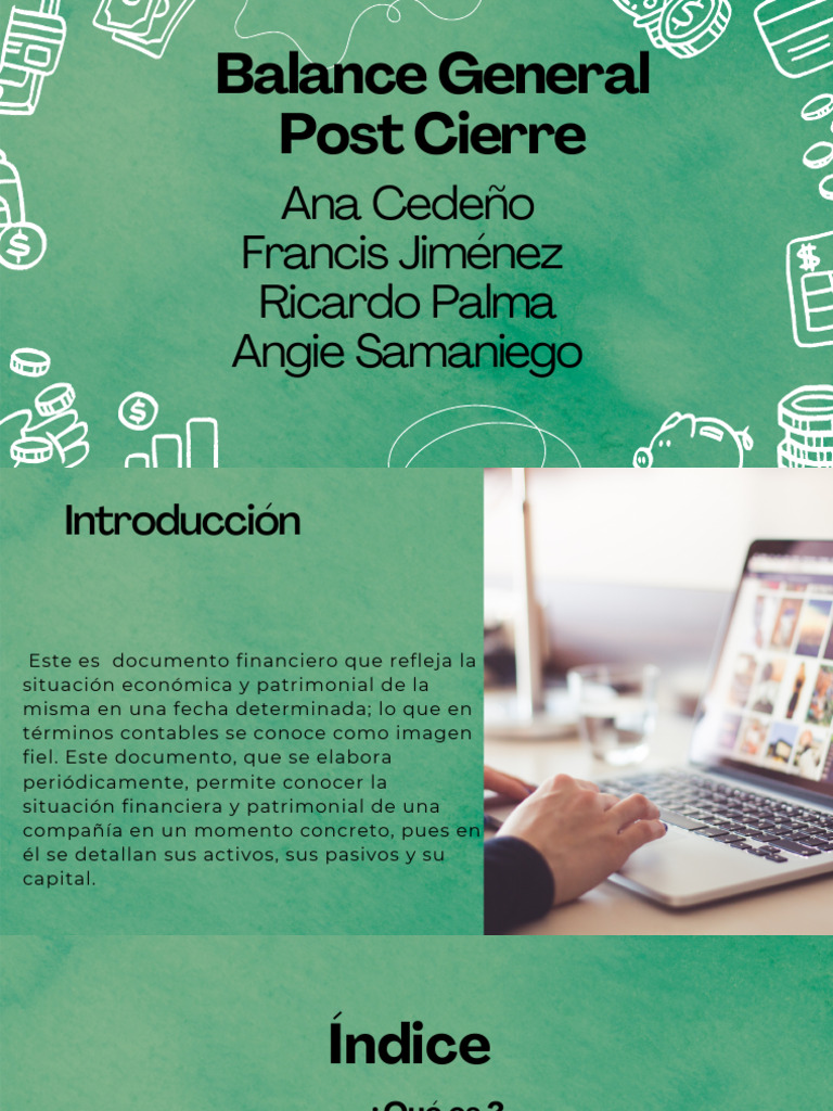 Balance General Post Cierre | PDF