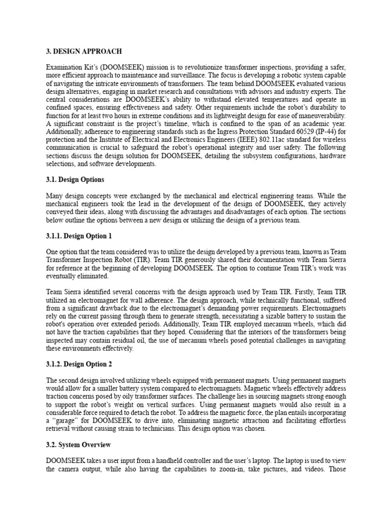Doomseek Approach Final | PDF | Microcontroller | Electrical Engineering