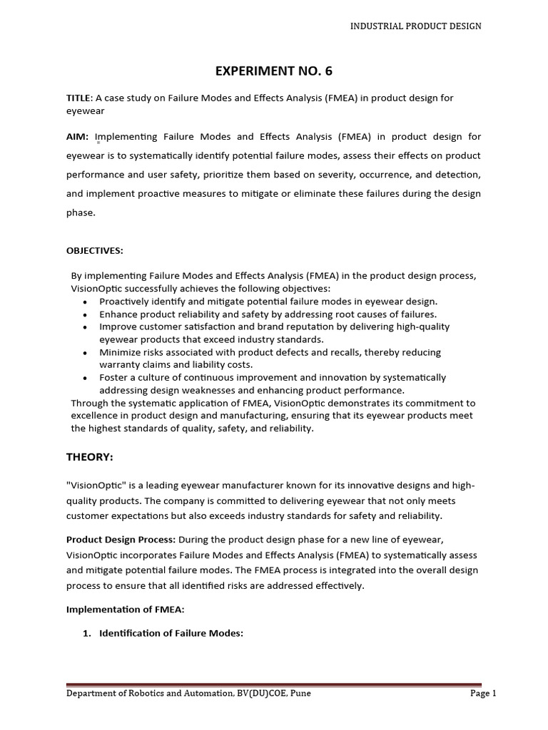 Fmea | PDF | Reliability Engineering | Risk