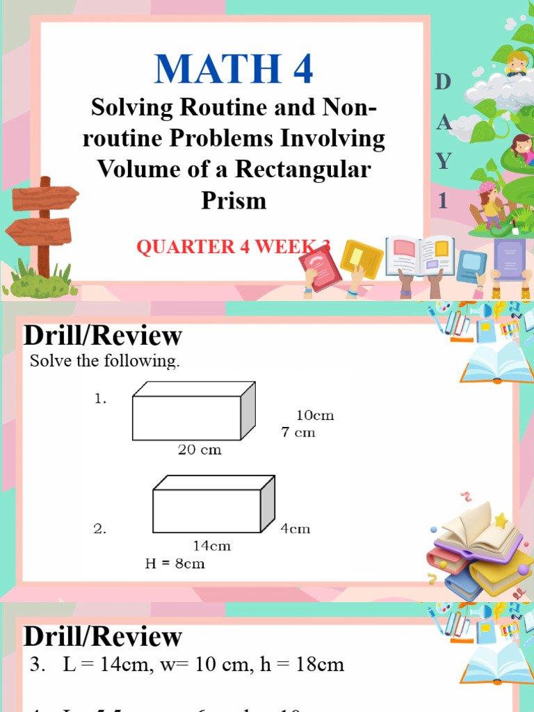 Math Q4 W3 | Download Free PDF | Volume | Chart