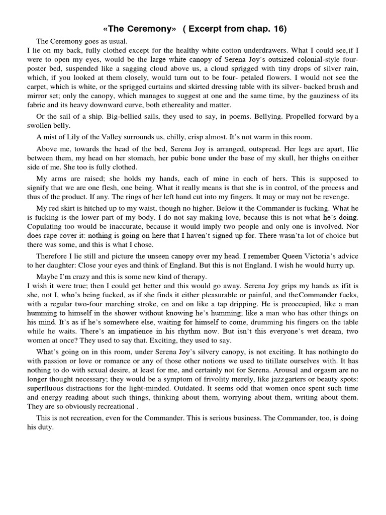 The Ceremony Chapt 16 Study | PDF