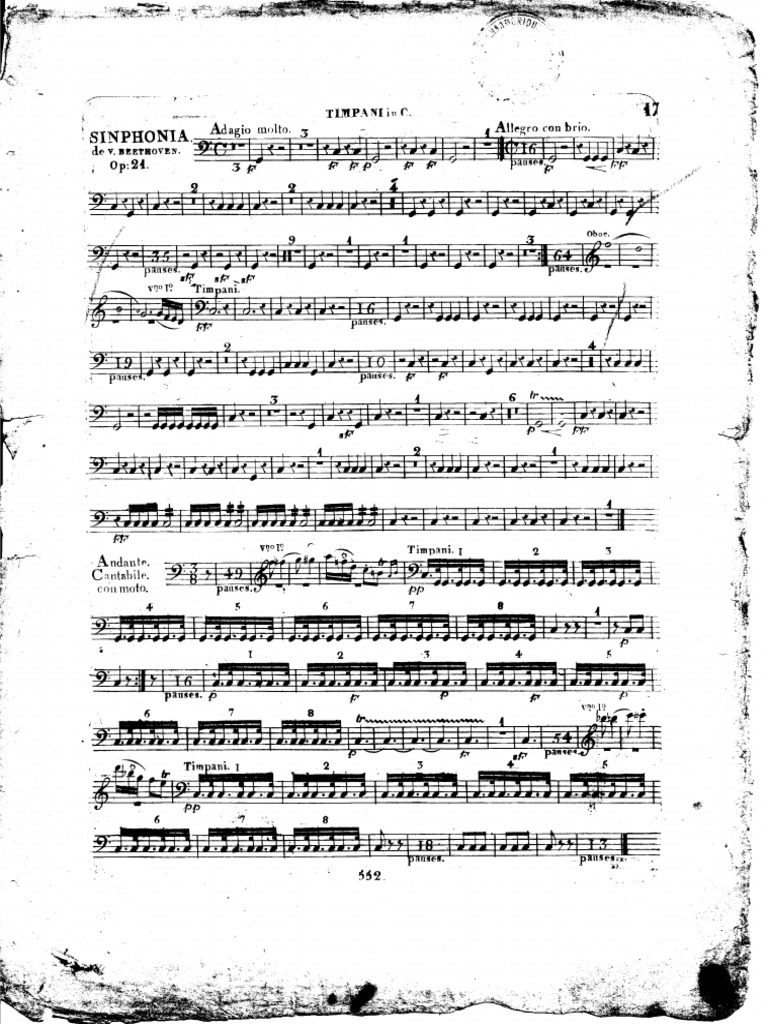 Beethoven - Sinfonia 1 | PDF