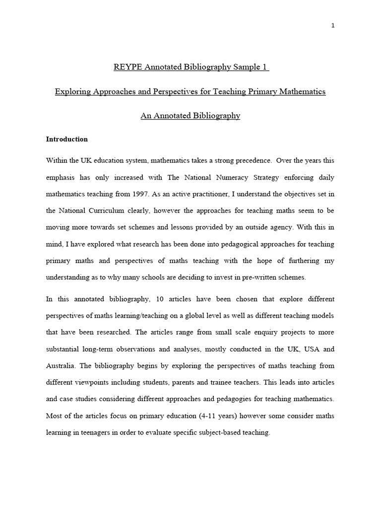 Sample 1 | PDF | Teachers | Teaching Mathematics