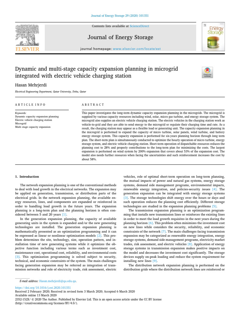 Dynamic and Multi Stage Capacity Expansion Planning in Mic - 2020 ...