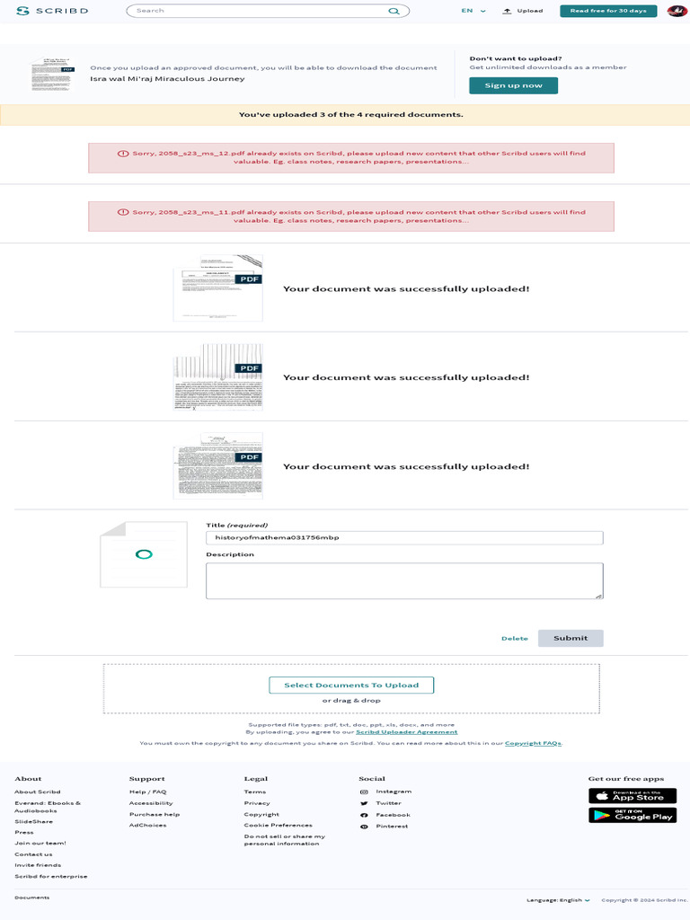 Upload A Document - Scribd | PDF | Scribd | Software