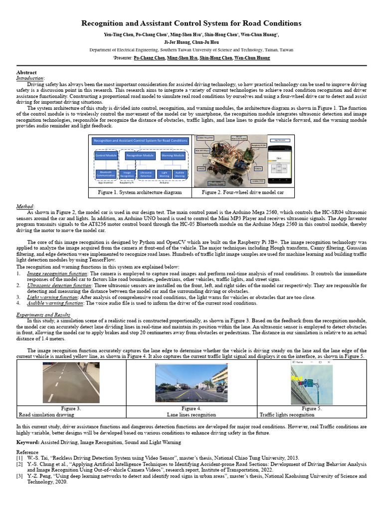 Assistant Control System For Road Conditions | PDF | Computer Vision | Traffic