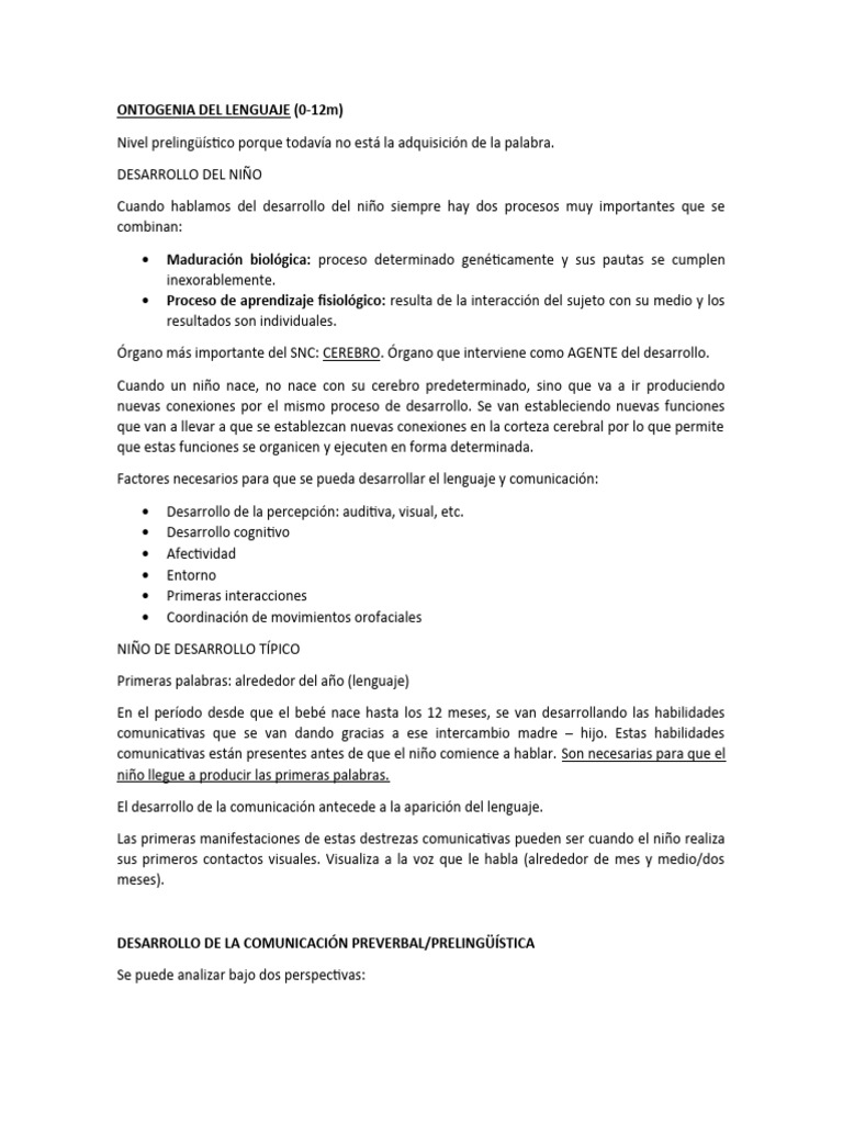 RESUMEN U3 (Parte) | PDF | Aquisición de idioma | Comunicación