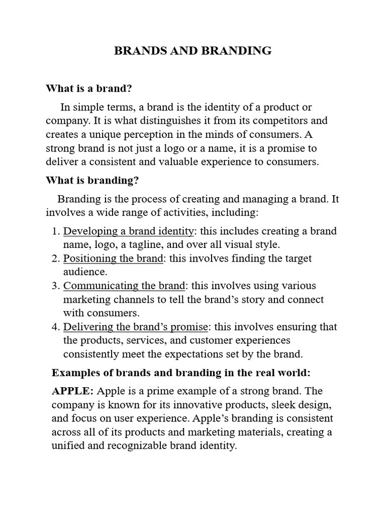 Understanding Brands and Branding | PDF