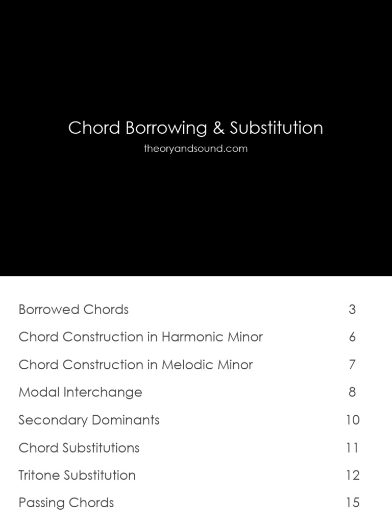 Advanced Chord Techniques Pdf Minor Scale Chord Music