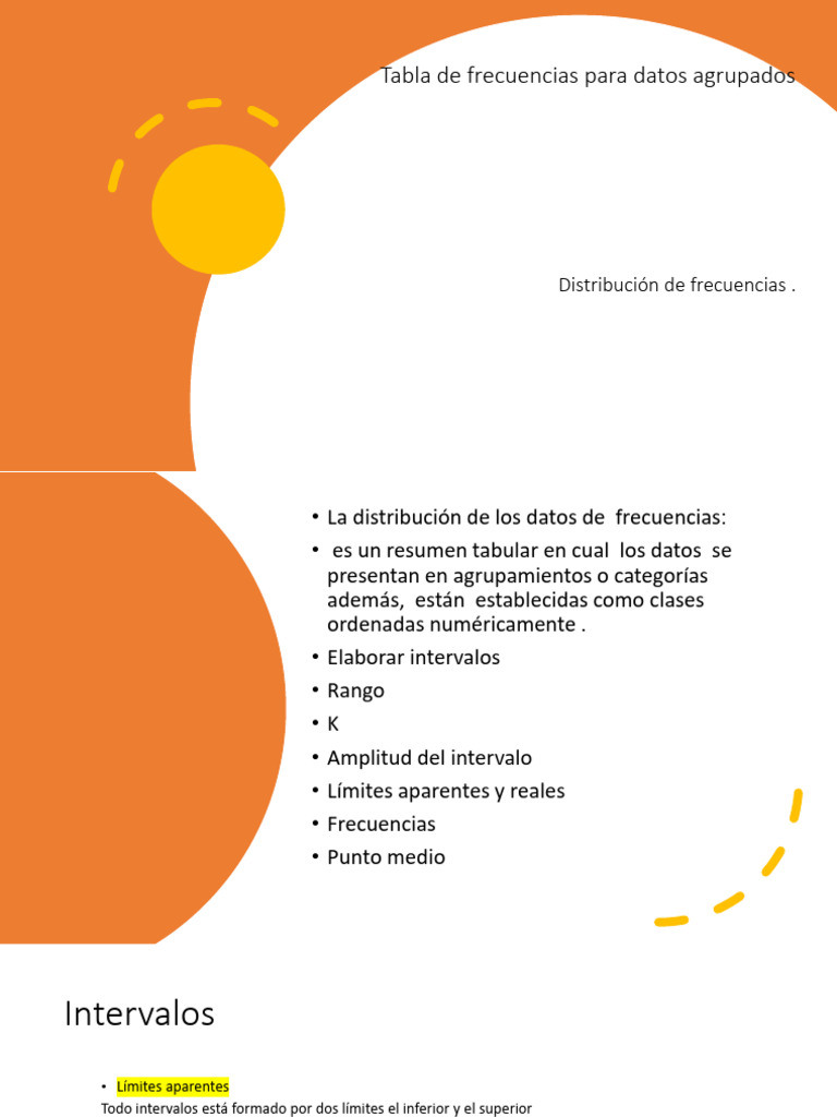 Distribución de Frecuencias para Datos Agrupados | PDF