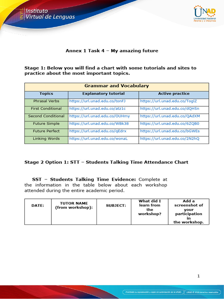 Annex 2 - Task 4 - My Amazing Future | PDF | Grammatical Tense | Communication