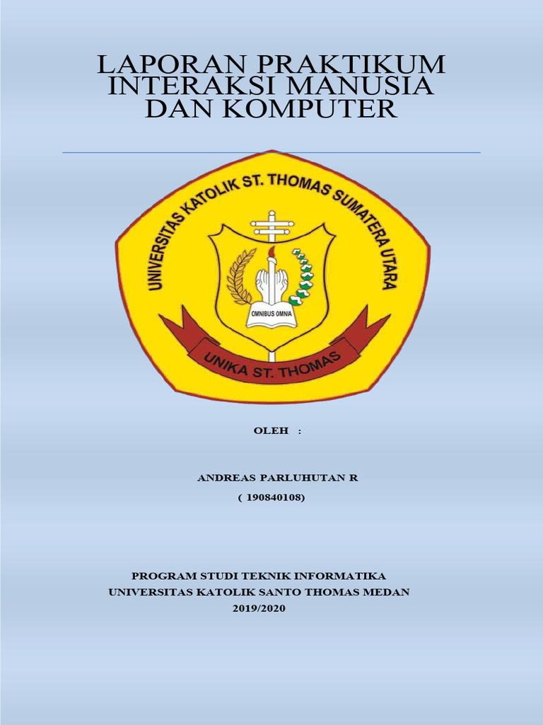 Laporan Praktikum Interaksi Manusia Dan Komputer | PDF | Image Processing | Visual Perception