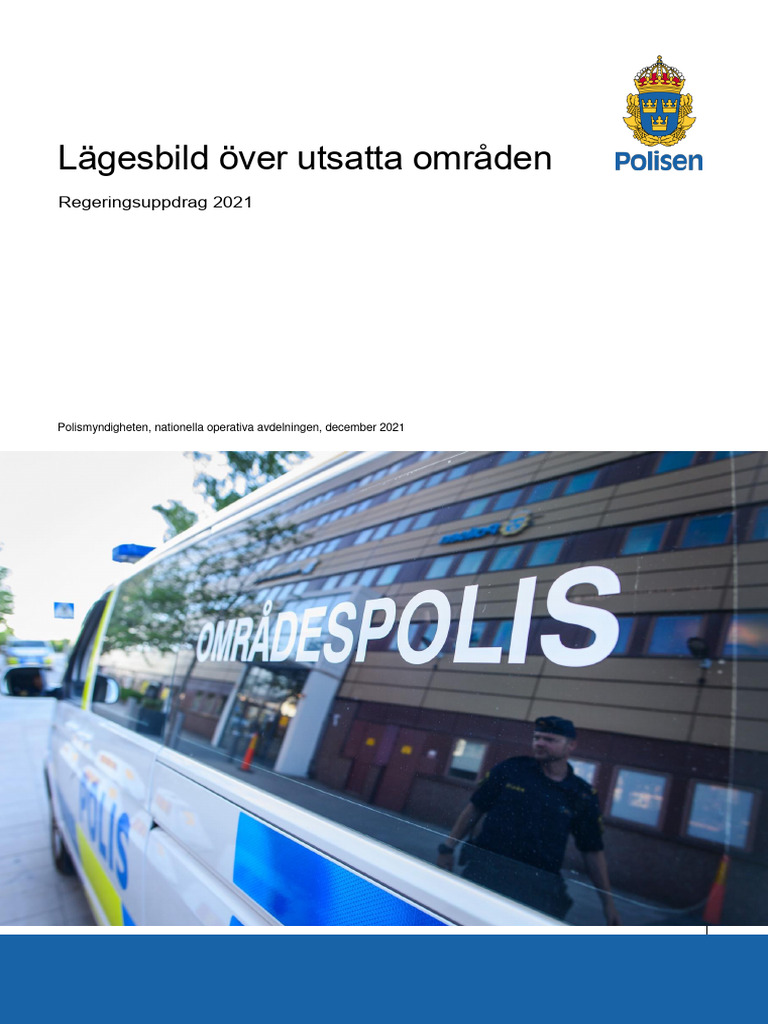 Lägesbild Över Utsatta Områden 2021 | PDF