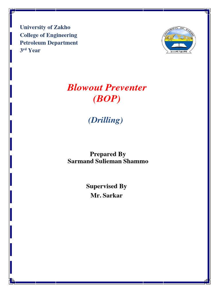 Drilling BOPs | PDF | Blowout (Well Drilling)