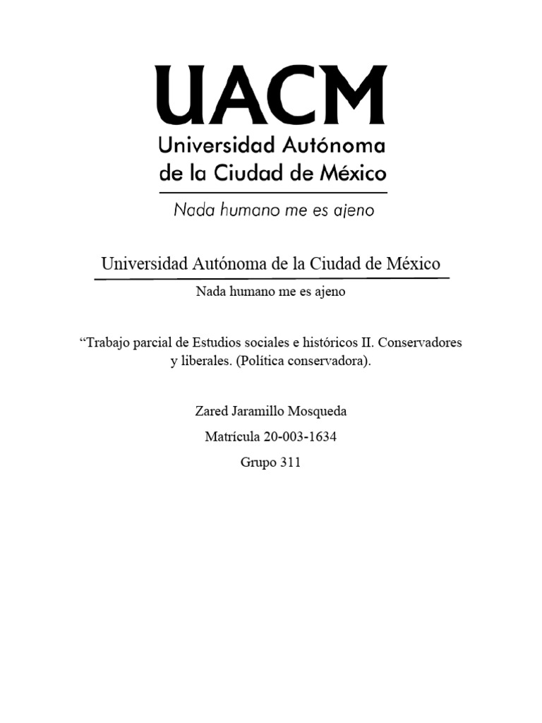 Conservadores y liberales en México | PDF | Gobierno | México