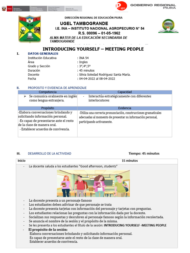 Lesson 1 Introducing Yourself | PDF