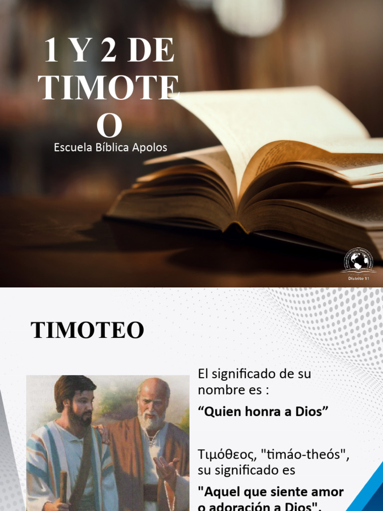 1 y 2 de Timoteo | PDF | Pablo el apóstol | Creencia religiosa y doctrina