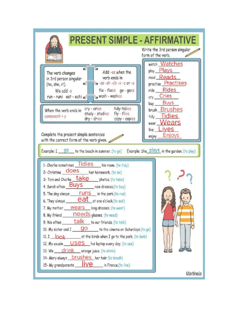 Present Simple Affirmative | PDF