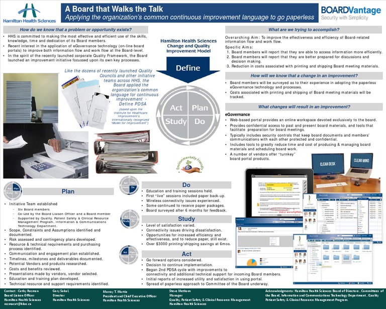 Egovernance Poster | PDF | Governance | Patient Safety