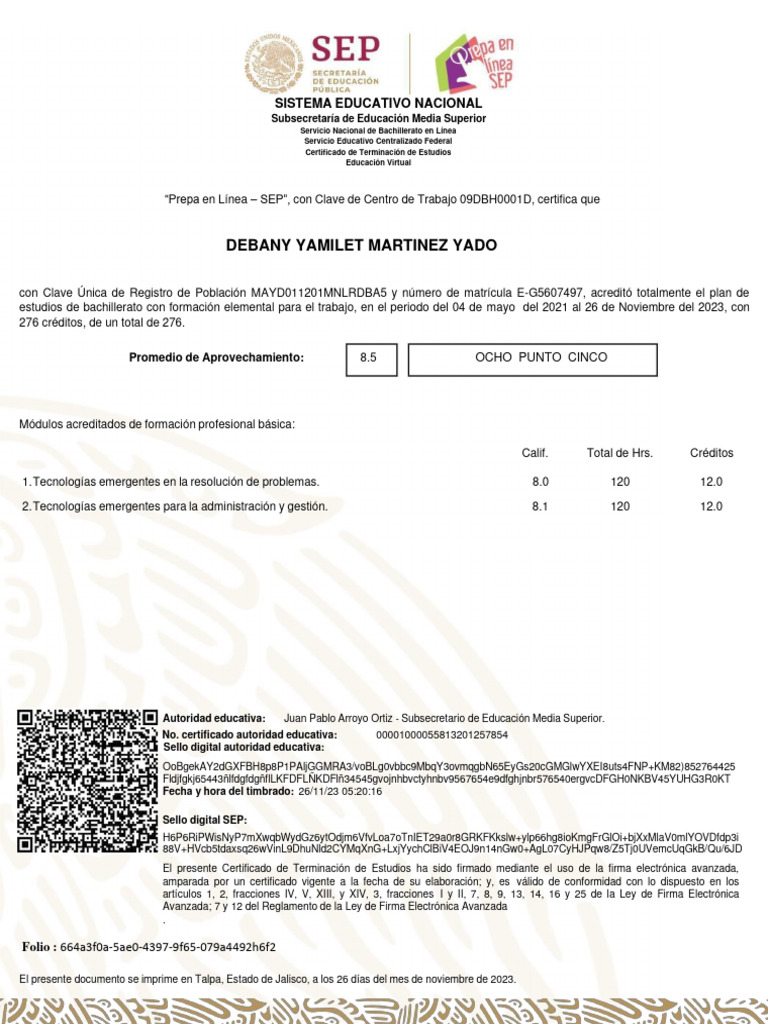 DEBANY | PDF | Plan de estudios